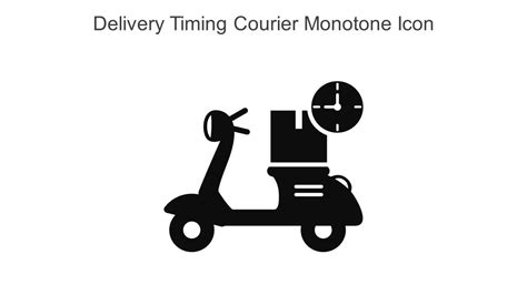 Delivery Timing Courier Monotone Icon In Powerpoint Pptx Png And Editable Eps Format PPT PowerPoint