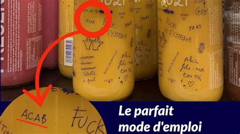 France Scandale Un Slogan Anti Police Sur Des Bouteilles Vendues