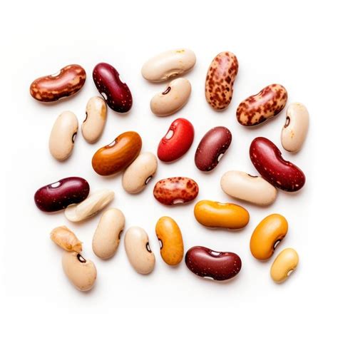 Premium Ai Image Beans Vegetables Isolated On White Background