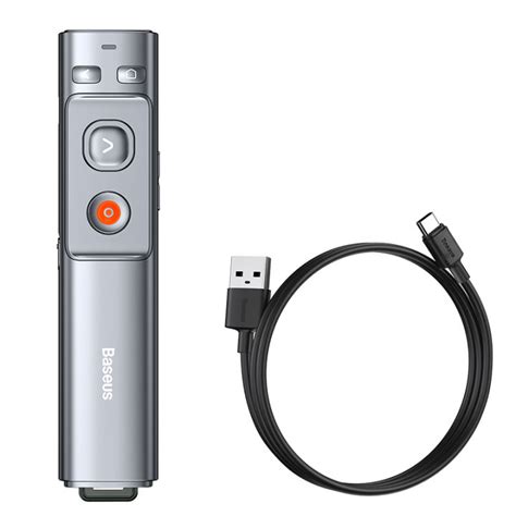 Baseus Wireless Presenter Usb And Usb C Laser Pointer 24ghz Type C
