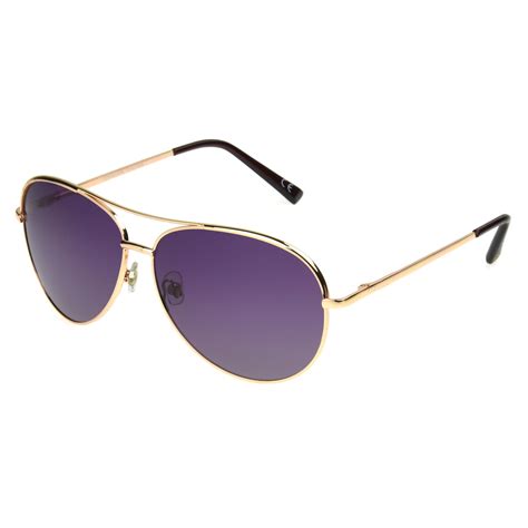 Panama Jack Polarized Rose Gold Metal Sunglasses Gold