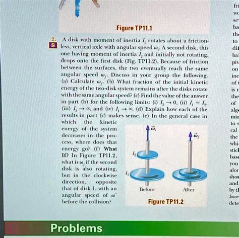 figure tp111 a disk with moment of inertia i rotates about a