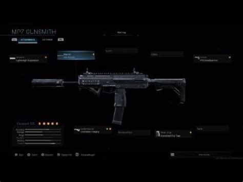Modern Warfare 2019 ALL MP7 Customization And Attachments Gunsmith
