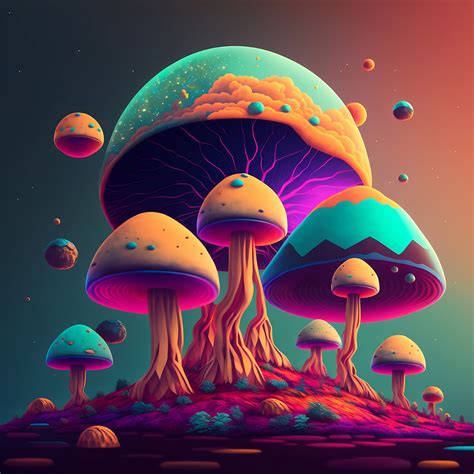 Trippy Magic Mushroom Art Artofit