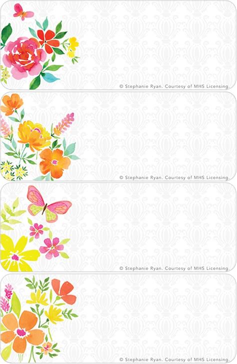 Pretty Label Templates Parahyena