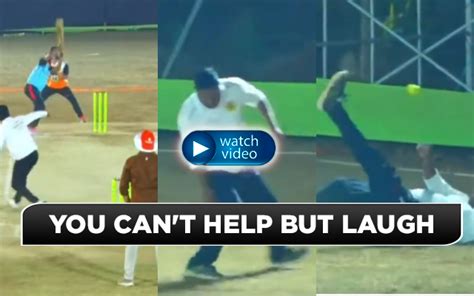 Watch Viral Video Of A Mans Hilarious Fielding Effort In Village