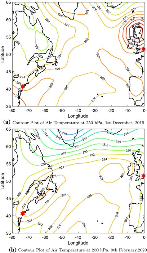 Contour Plots Showing Temperature Variation In Degrees K Across The
