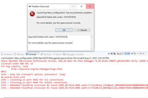 Openocd Failed With Code 1073741819 · Issue 10 · Polarfire Soc