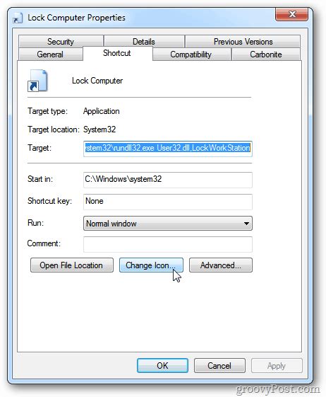 Windows 7 Create A Shortcut To Lock Your Computer