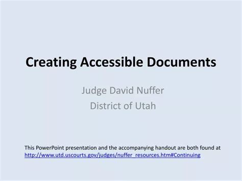 Ppt Creating Accessible Documents Powerpoint Presentation Free