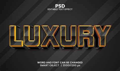 Estilo De Efeito De Texto Photoshop Editável Em 3d Preto De Luxo Com