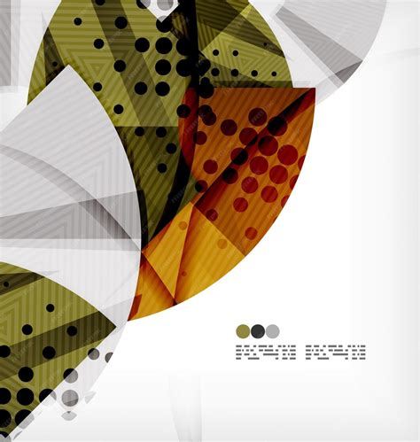 Premium Vector Semicircle Geometric Vector Abstract Background