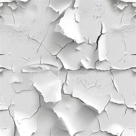 White Peeling Wall Plasters Texture Background Premium Ai Generated Image