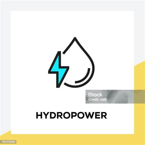 水力発電ラインアイコンセット しずくのベクターアート素材や画像を多数ご用意 しずく アイコン アイコンセット Istock