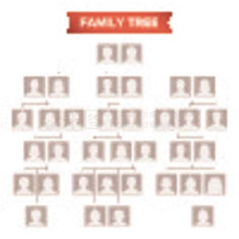 插图免抠元素家谱树空白向量。家谱树与人的默认图标。家谱树模板向量。具有默认人物肖像的家族历史树。家谱图插图模板免费下载eps格式100像素编号42039614 千图网