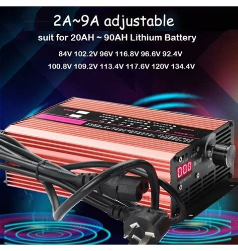 Ebike Lipo 리튬 이온 배터리 충전기 고속 24s 120v 84v 96v 1022v 1176v 2 티몬