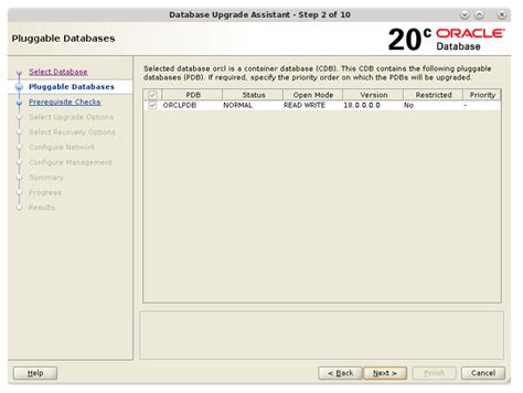 Oracle Database Upgrade Assistant Dbuaを使用したアップグレード