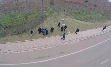 航拍抓捕嫌犯，中国警察抓捕现场视频 法库传媒网