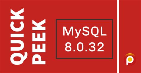 Antrow Mano On Linkedin A Quick Peek At Mysql 8032