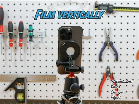 Magsafe Charger Ready Phone Stand Iphone Mount With Gopro Attachment Perfect For Selfies