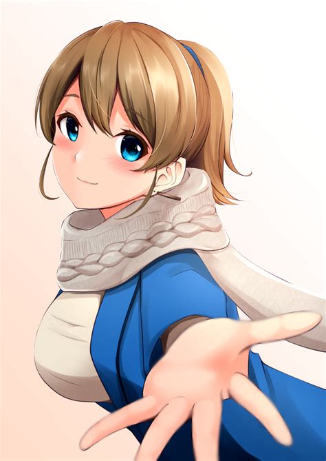Safebooru 1girl Absurdres Alternate Costume Blue Coat Blue Eyes