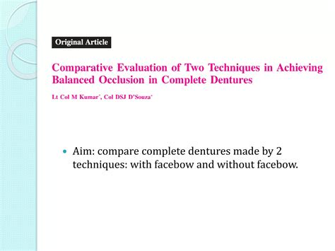 Balanced Occlusion Different Concepts Pptx