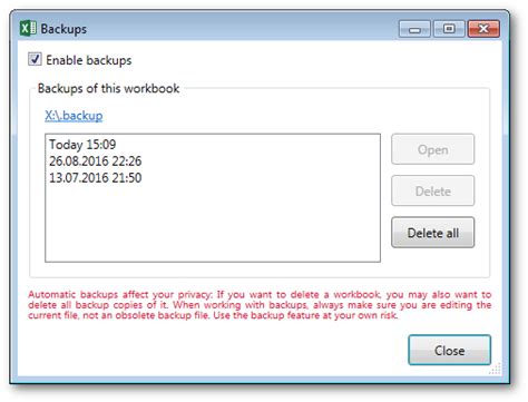 Daniel S XL Toolbox Automatic Backups