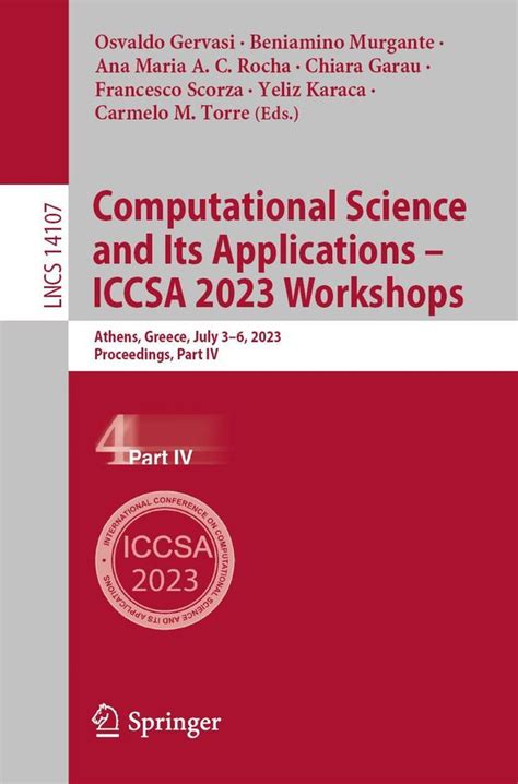 Computational Science And Its Applications ¿ Iccsa 2023 Workshops Buch Jpc