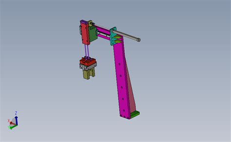 气缸机械手取放料夹取产品机构图 SOLIDWORKS 2013 模型图纸下载 懒石网