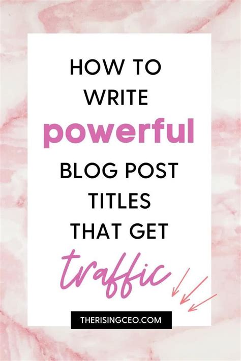 How To Write Powerful Blog Post Titles That Get Clicks Writing Blog