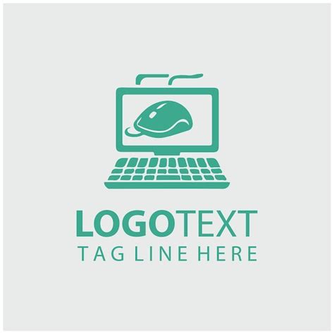 Computer Mouse Logo Illustrations Premium AI Generated Vector