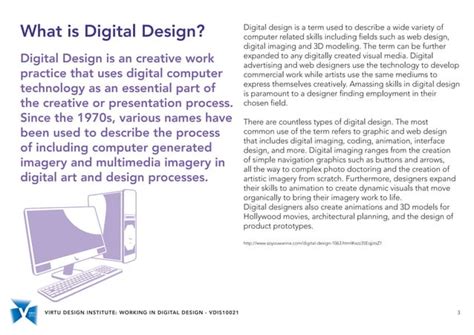Vdis10021 Working In Digital Design Lecture 1 An Introduction Ppt