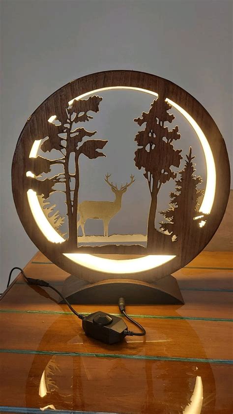 wood ring lamp Ahşap projeleri Lazer kesim ahşap Ahşap işleme planları