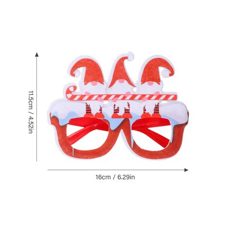 Joinpaya 6pcs Christmas Party Glasses Xmas Costume Eyeglass Plastic