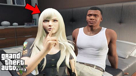 Franklin Got A Police Girlfriend In Gta 5 Funny Youtube
