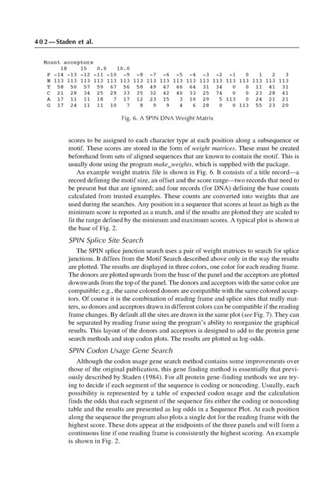 Introduction To Bioinformatics 139 4 0 2 — Staden Et Al Scores To Be