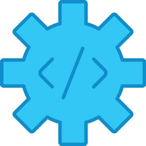 Programming Line Filled Blue 9875091 Vector Art At Vecteezy