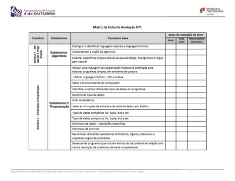 Matriz Teste Nº 1 Pdf Linguagem De Programação Algoritmos