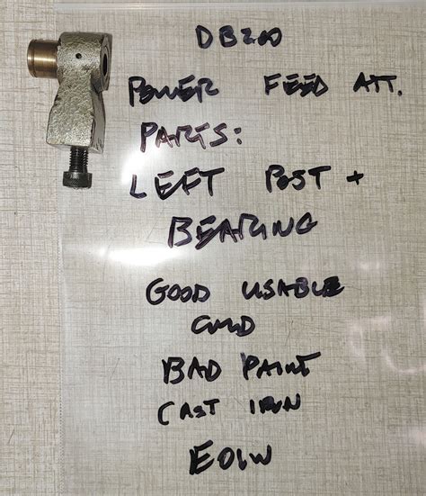 Emco Unimat Db200 Lathe Power Feed Ref No