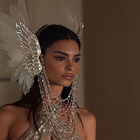 𝐻𝒦 on Instagram Emily Ratajkowski wearing custom Peter Dundas that was inspired by Cher at