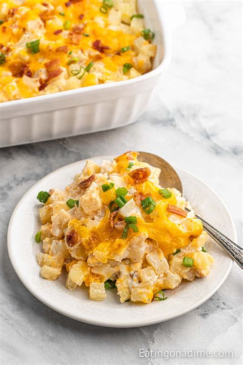 Loaded Baked Potato Casserole Eating On A Dime