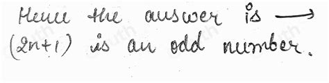 Solved Ii Explain Why 2n1 Must Be An Odd Number 2n12113 2n12 215 2n12 317 2n1