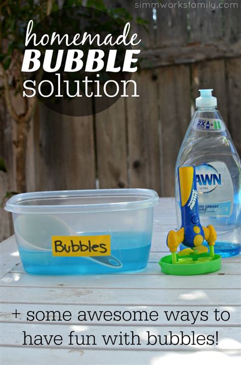 Homemade Bubble Solution Sometimes Homemade