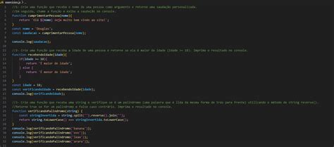 Exercicios Javascript Utilizando Tipos Variáveis E Funções Solucionado