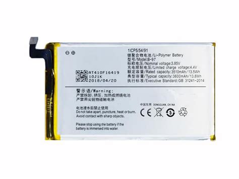 B 97 Battery 3600mAh 13 8WH 3 85V VIVO Xplay5a Batteryclub Org
