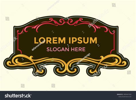 Fileteado Style Border Template Vector Flourish Stock Vector Royalty Free 1800467032