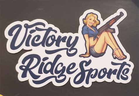 Pin Up Girl Sticker Vrs Brand Victory Ridge Sports