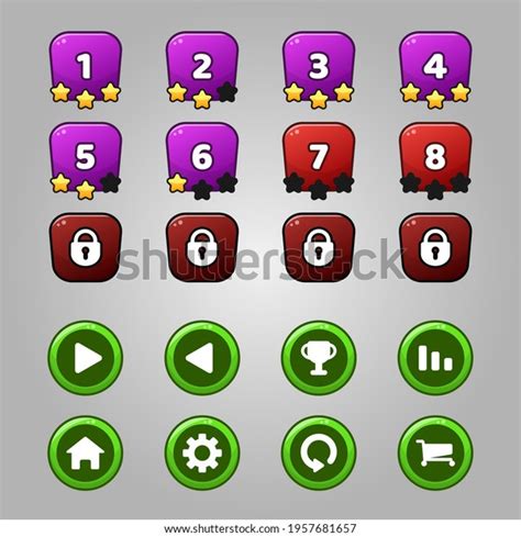 Complete Menu Graphical User Interface Gui Stock Vector Royalty Free 1957681657 Shutterstock