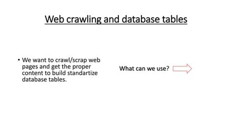 web crawling scraping ppt