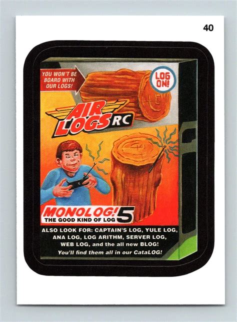 Air Logs Rc Monolog 5 Wacky Packages 1st Series 2015 Wiki Fandom
